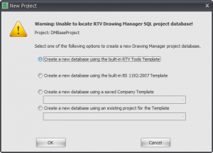 RTV Drawing Manager Project Database Creation – RTV Tools Help Wiki