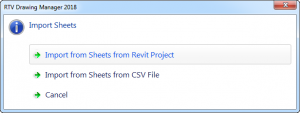 RTV Drawing Manager Importing Revit Sheets – RTV Tools Help Wiki